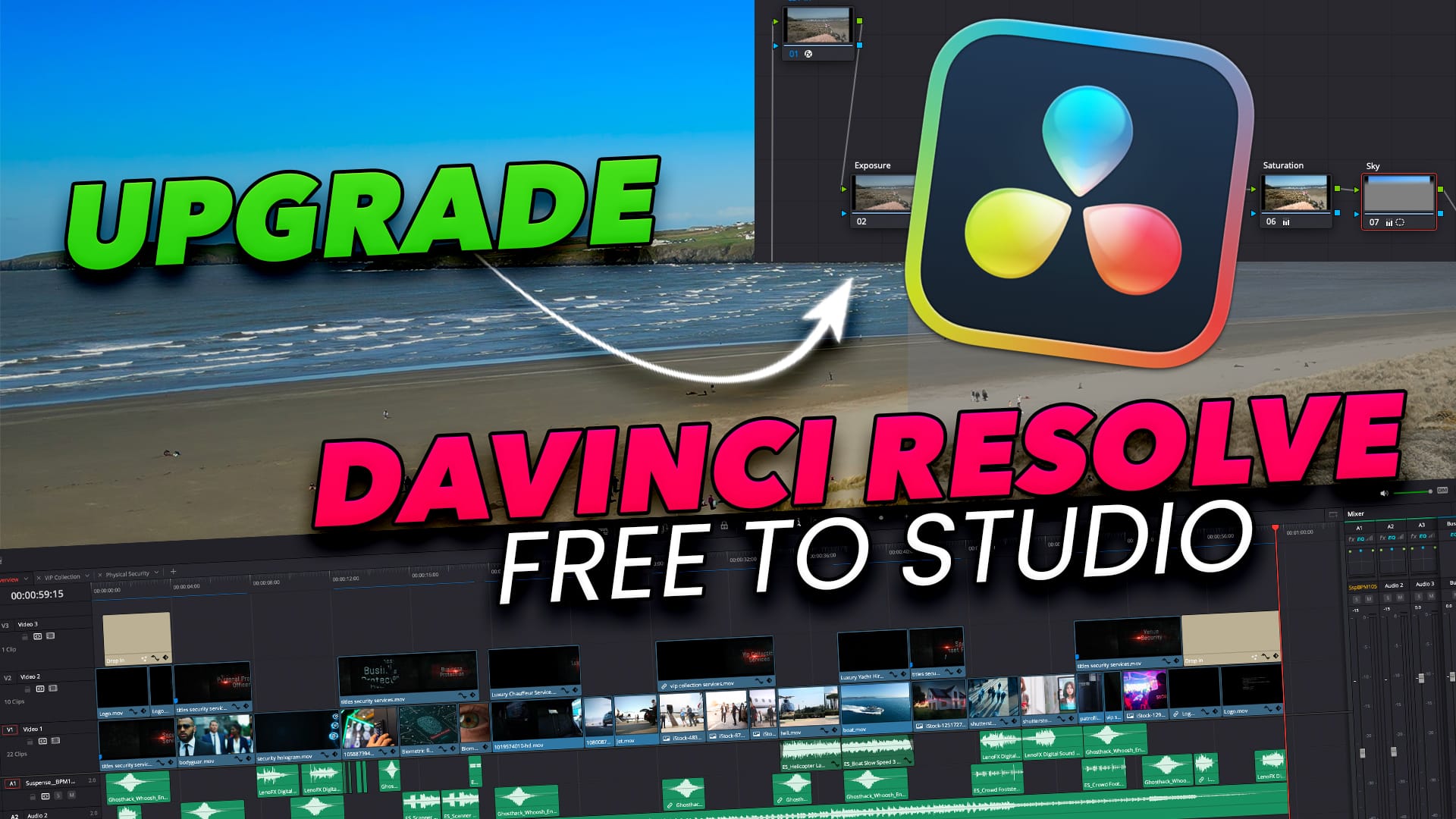 Davinci Resolve upgrading from Free to Studio